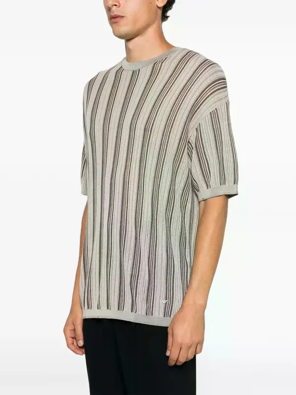 Emporio Armani Striped T-shirt - Neutrals