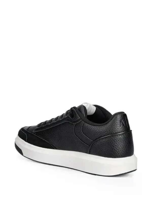 Armani Exchange Pebbled Leather Sneakers