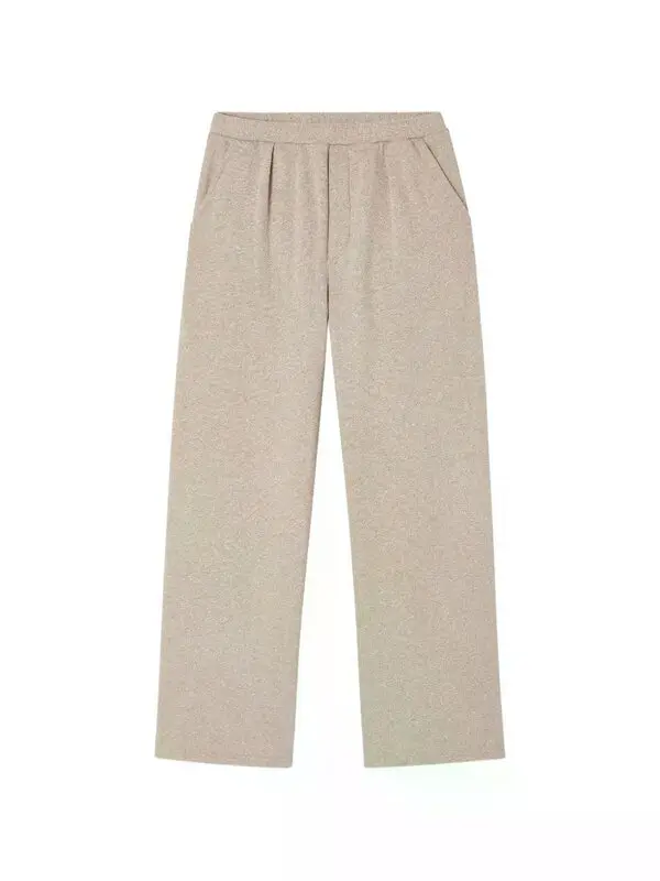 American Vintage Dantown Mélange-effect Track Pants - Neutrals
