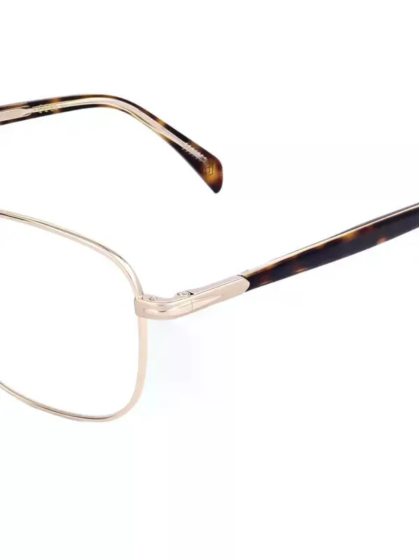 DB EYEWEAR BY DAVID BECKHAM Tortoiseshell-effect Rectangle-frame Glasses