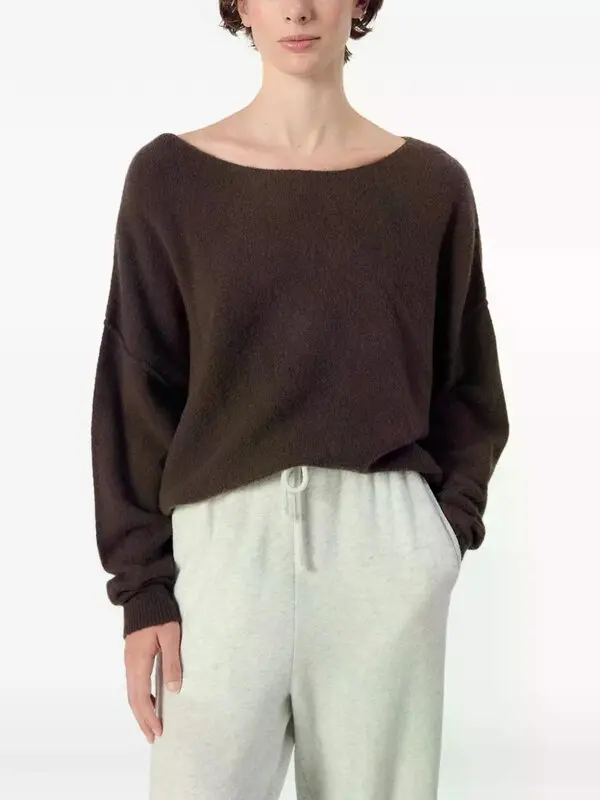 American Vintage Boat-neck Sweater - Brown
