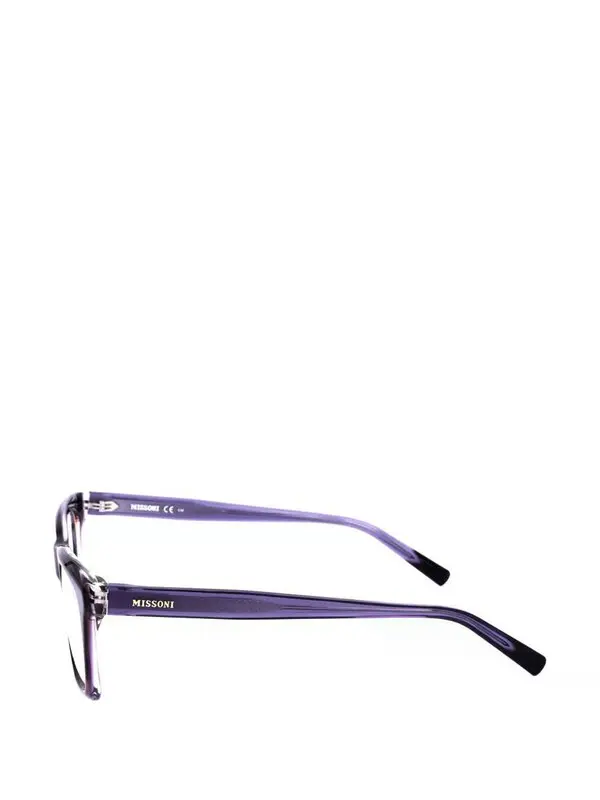 Missoni Tortoiseshell-effect Rectangle-frame Glasses