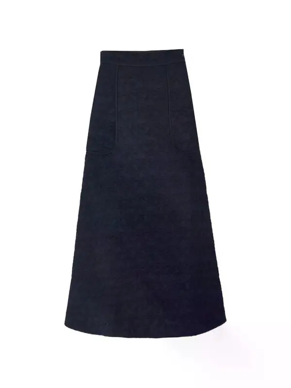 Antik Batik Bao Floral-jacquard A-line Skirt - Blue