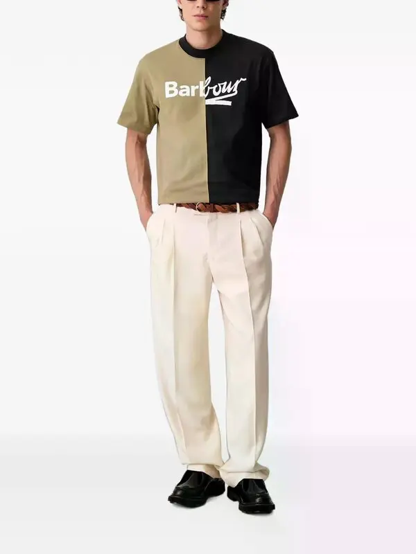 Barbour Logo-print Panelled T-shirt