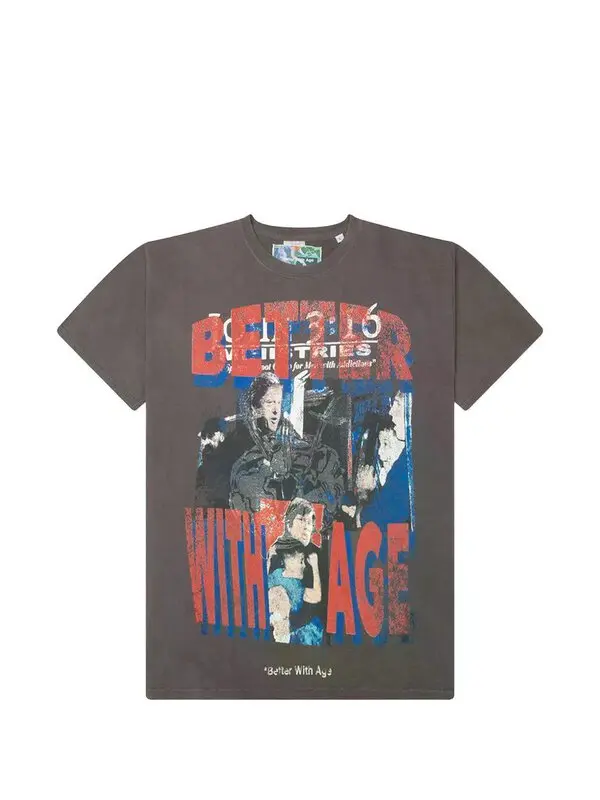 BETTER WITH AGE Elian Graphic-print T-shirt - Grey