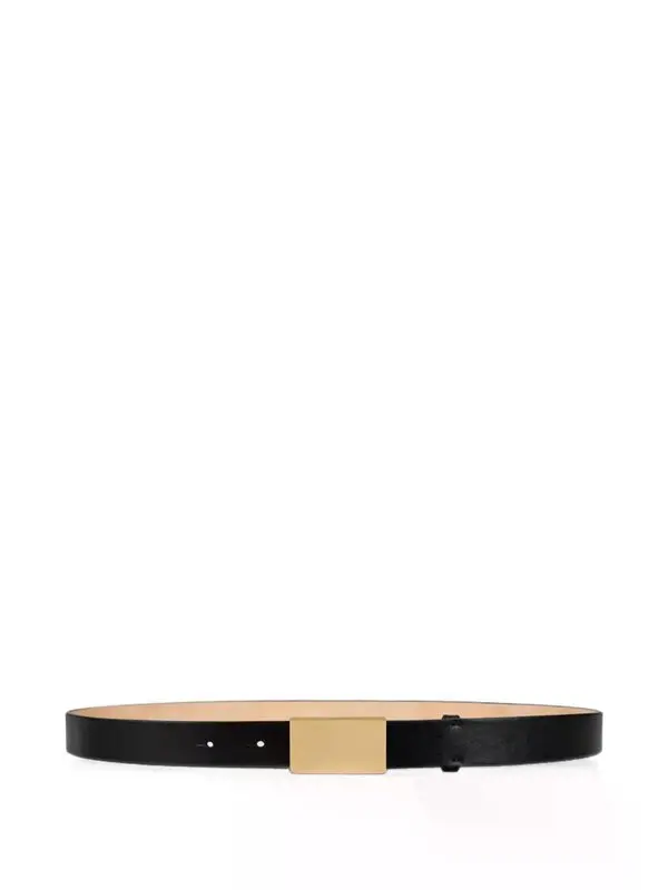 Victoria Beckham Portofino Mirror Leather Belt - Black
