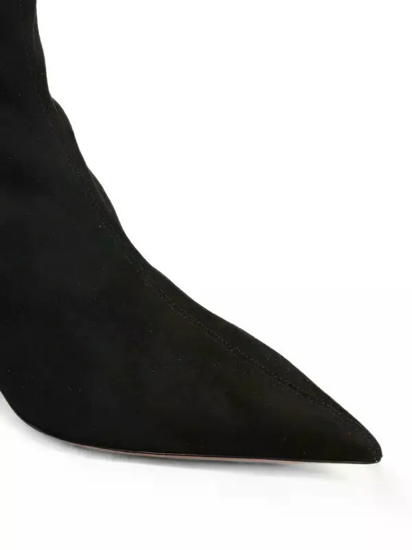 CASTAGNA Selene Pointed-toe Ankle Boots - Black
