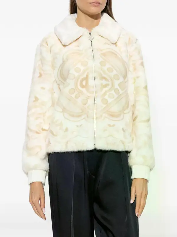Casablanca Zip-up Faux-fur Jacket