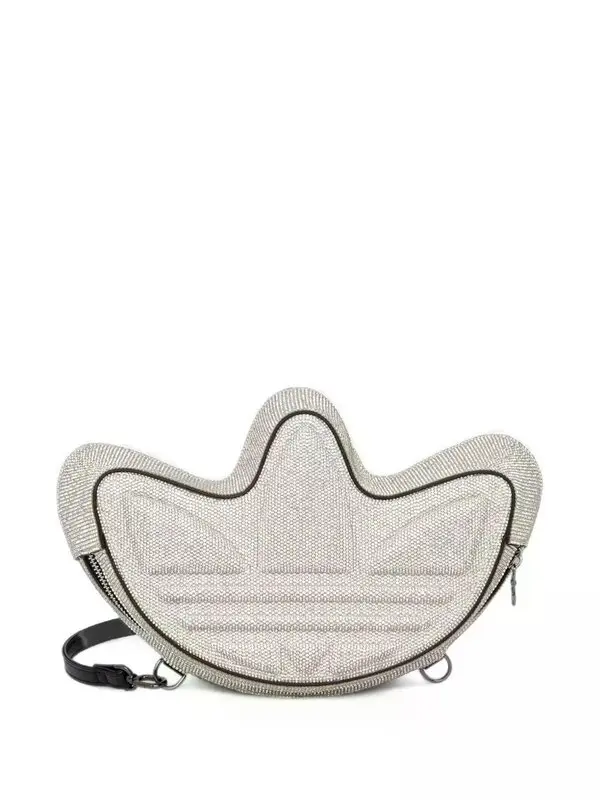 Adidas Rhinestone-embellished Shoulder Bag - Silver