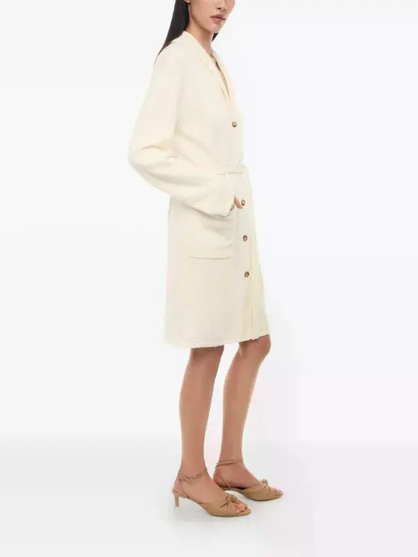 12 STOREEZ Jeans Shawl-collar Mini Dress