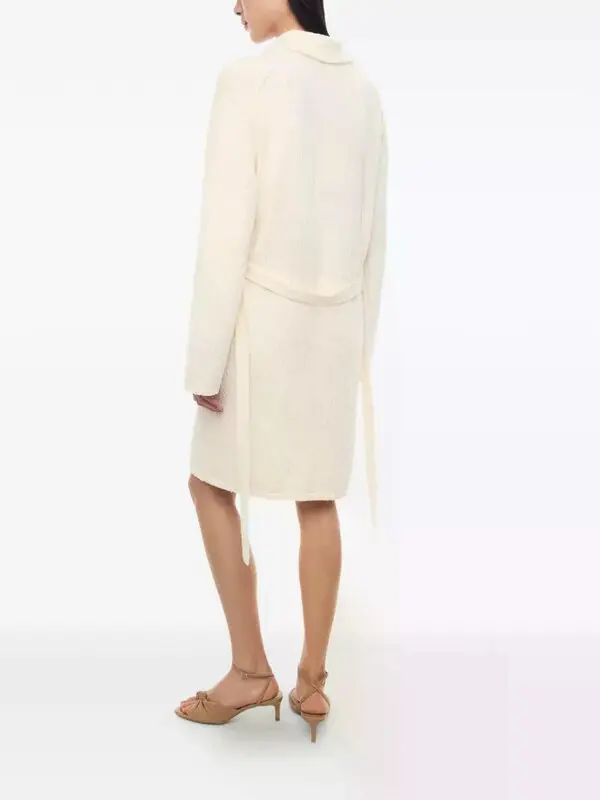 12 STOREEZ Jeans Shawl-collar Mini Dress