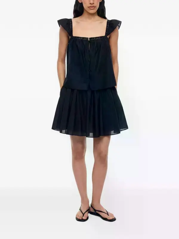 12 STOREEZ Orchard Gathered Mini Skirt