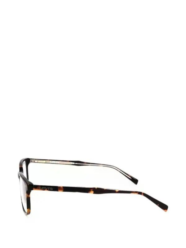 LEVI'S Tortoiseshell-effect Rectangle-frame Glasses