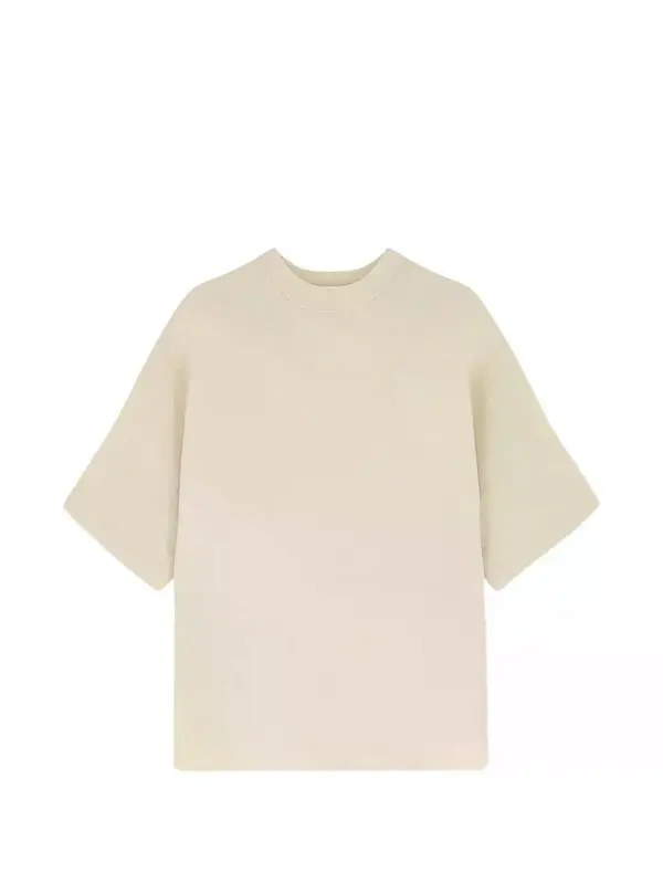 HEVO Ripalta Zip-fastening T-shirt - Neutrals