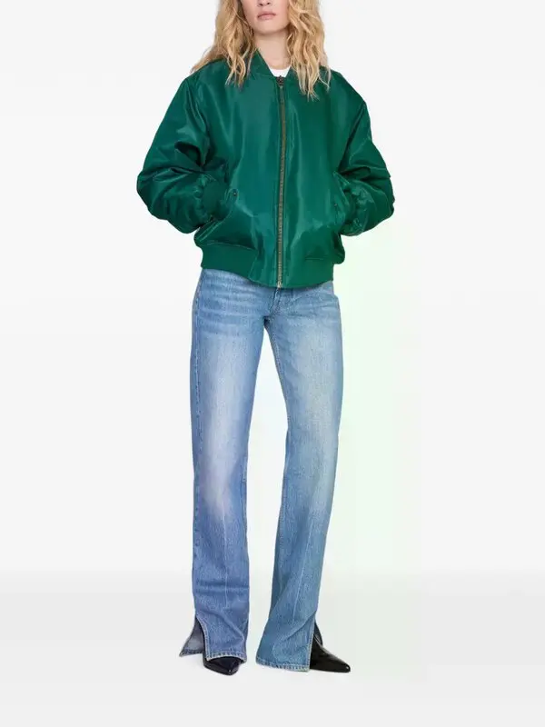 ANINE BING Leon Bomber Deep Emerald - Green
