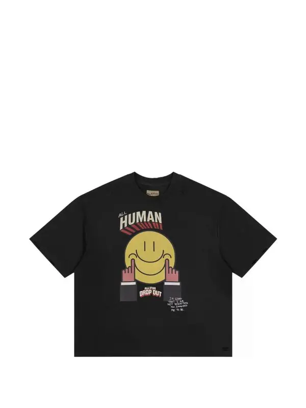 ALL HUMAN Accepted Logo-print T-shirt - Black