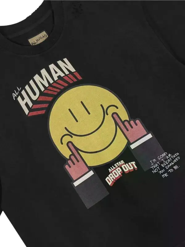 ALL HUMAN Accepted Logo-print T-shirt