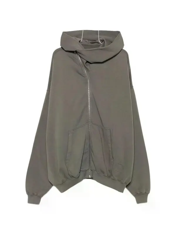 Rick Owens Mountain Hun Oversized Zip-up Hoodie