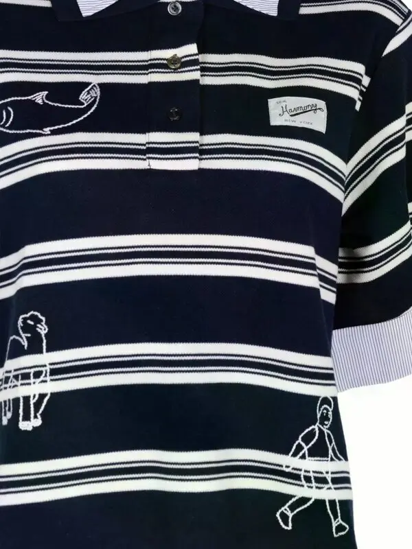 Sea Mina Striped Polo Shirt