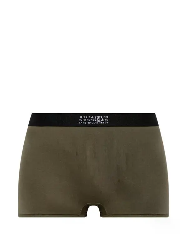 MAISON MARGIELA Logo-waistband Boxers - Green