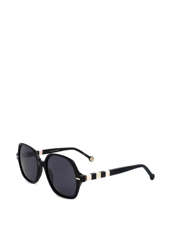 Carolina Herrera Geometric-frame Sunglasses - Black