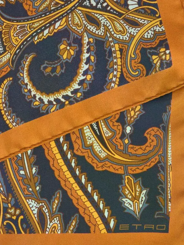 Etro Silk Scarf With Paisley Motif
