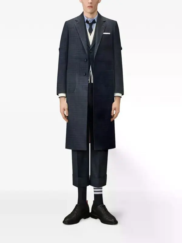 Thom Browne Windowpane-check Cropped Trousers