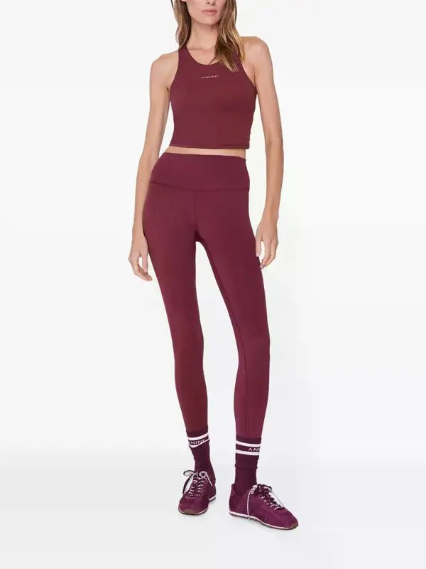 ANINE BING Dave Leggings Burgundy - Red