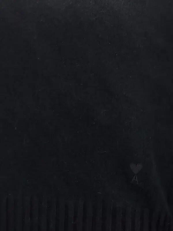 AMI Paris High Neck Sweater With De Coeur Signature