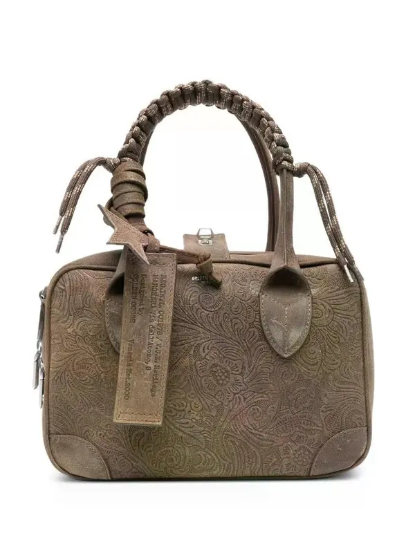 GOLDEN GOOSE Vita Embossed Star Patch Shoulder Bag - Green