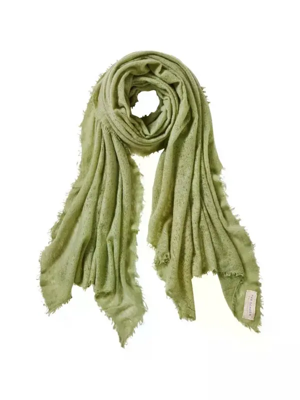 HIMALAYA CLOTHING Fine-knit Frayed Scarf