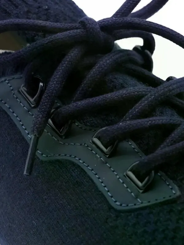 Eleventy Panelled Knit Sneakers - Blue