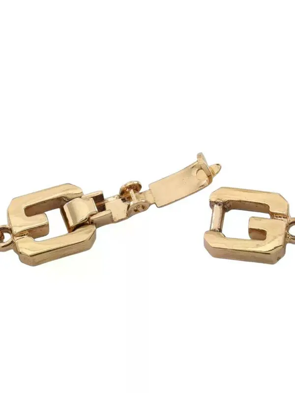 Givenchy 2010s G Logo Chain Necklace
