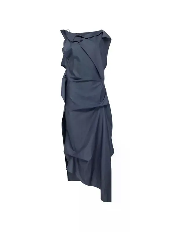 Victoria Beckham Draped Asymmetric Midi Dress