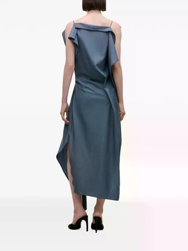 Victoria Beckham Draped Asymmetric Midi Dress