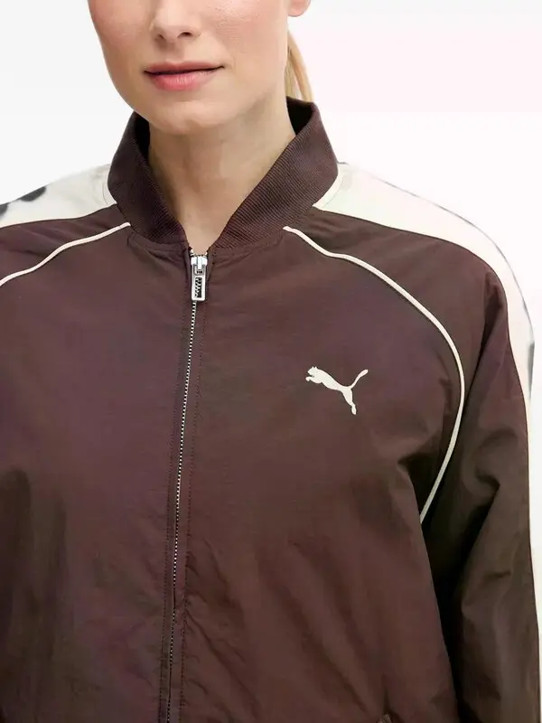 PUMA T7 Logo-embroidered Panelled Jacket