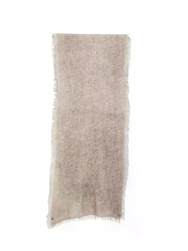 Avant Toi Fringed-edge Cashmere Scarf - Neutrals