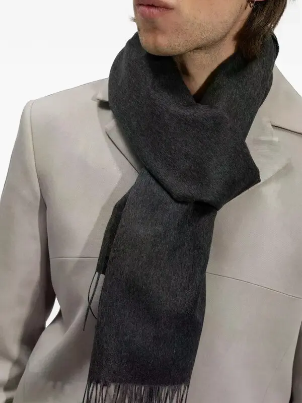FERRAGAMO Fringed Silk Scarf