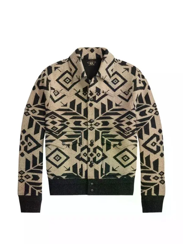Ralph Lauren Geometric-print Wool Jacket