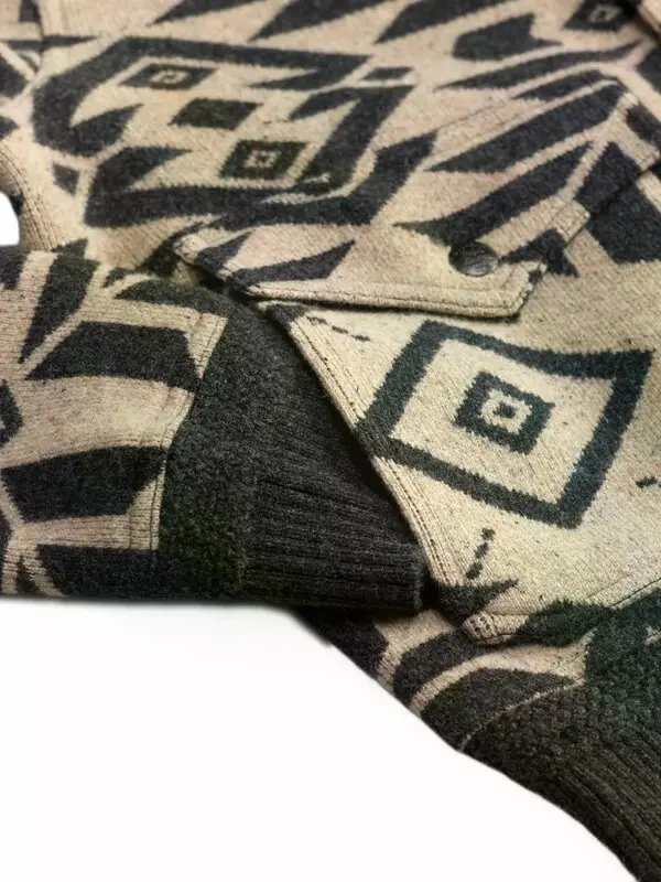 Ralph Lauren Geometric-print Wool Jacket