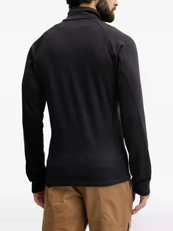 JACK WOLFSKIN Peak District Zip-up Sweatshirt - Black