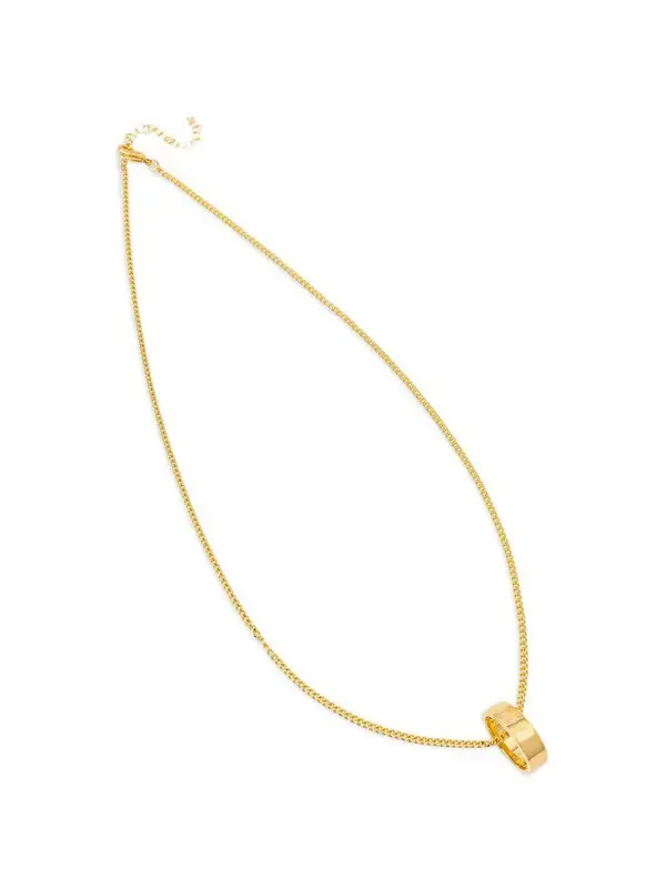 MAISON MARGIELA Numeric-engraved Ring-pendant Necklace - Gold