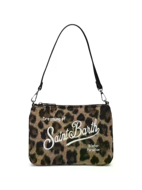 MC2 SAINT BARTH Parisienne Leopard-print Shoulder Bag - Brown