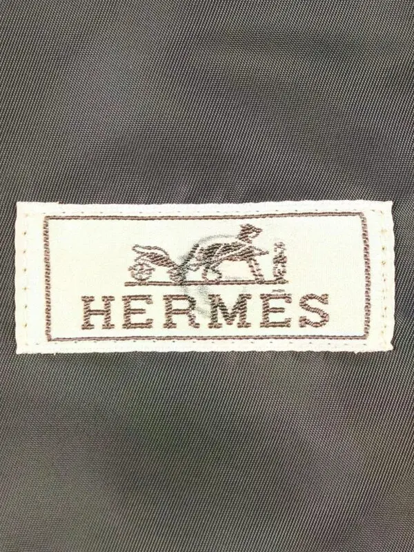 Hermès 2010s Embroidered Zip-up Bomber Jacket - Grey