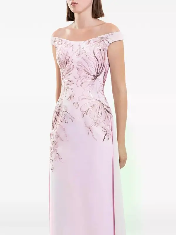 SAIID KOBEISY Embellished Off-shoulder Dress