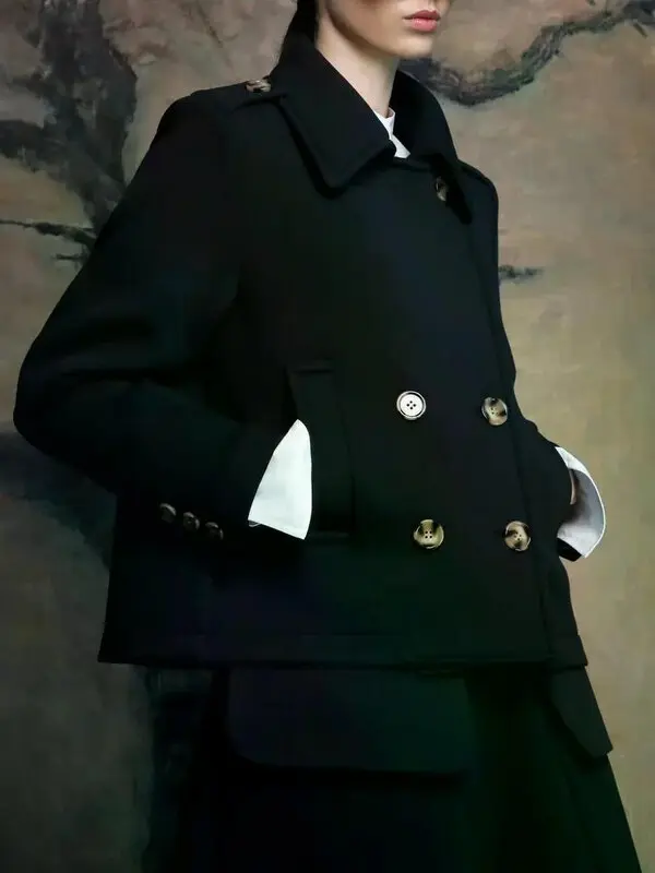 PSOPHIA Double-breasted Buttoned Jacket