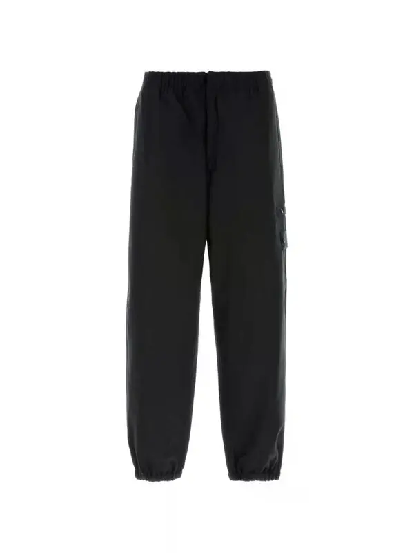 Stone Island Logo-patch Cargo Pants - Black