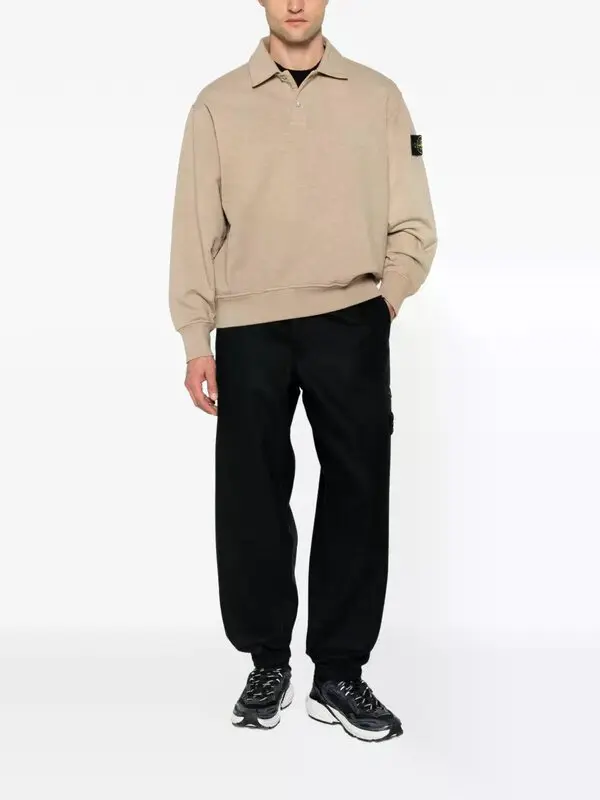 Stone Island Logo Patch Cargo Pants