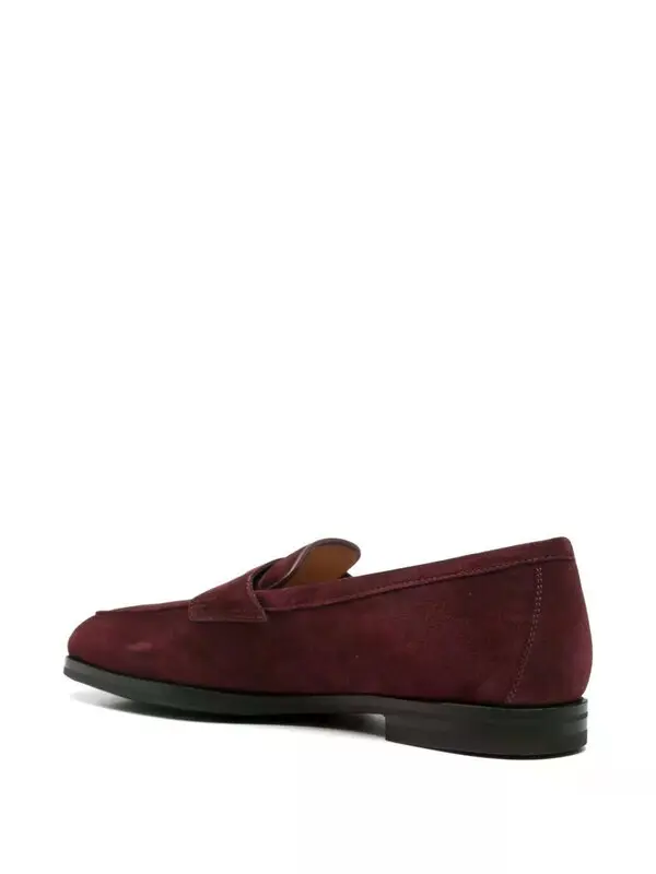 Santoni Carla Suede Loafers - Red