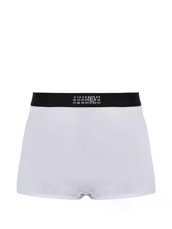 MAISON MARGIELA Logo-print Boxer Shorts - White